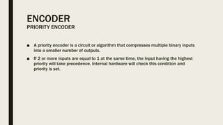 Encoders and decoders | PPTX