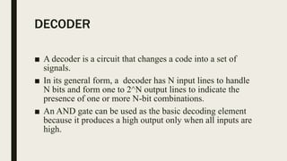 Encoders and decoders | PPTX