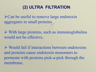 importance of removal of endotoxin-biotechnology | PPT | Chemistry ...