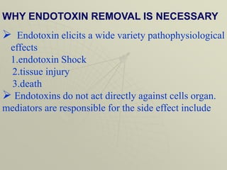 importance of removal of endotoxin-biotechnology | PPT | Chemistry ...