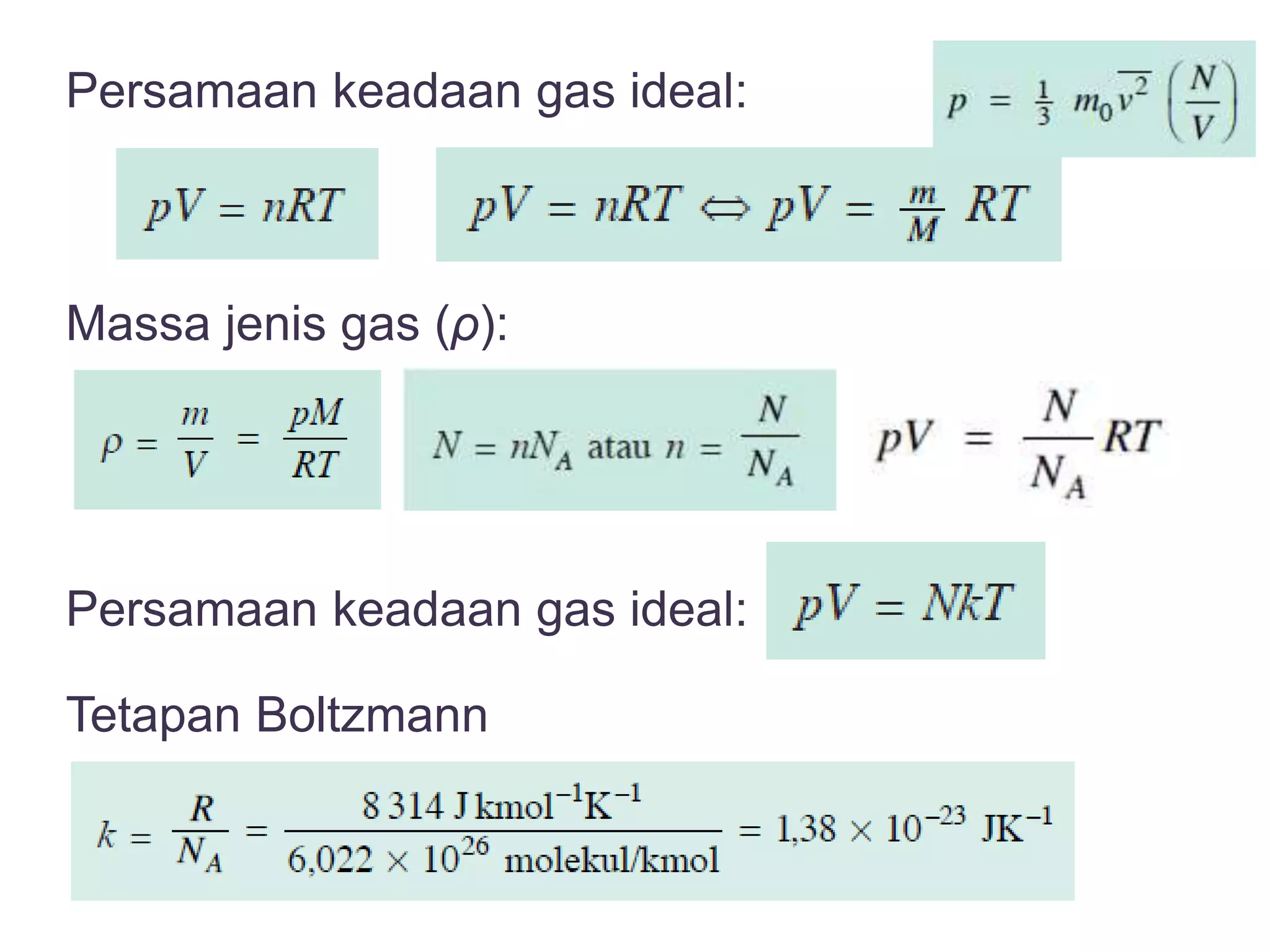 Ppt energi kinetik gas | PPTX