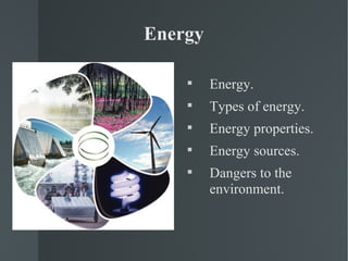 Ppt energy | PPT | Environment | Science