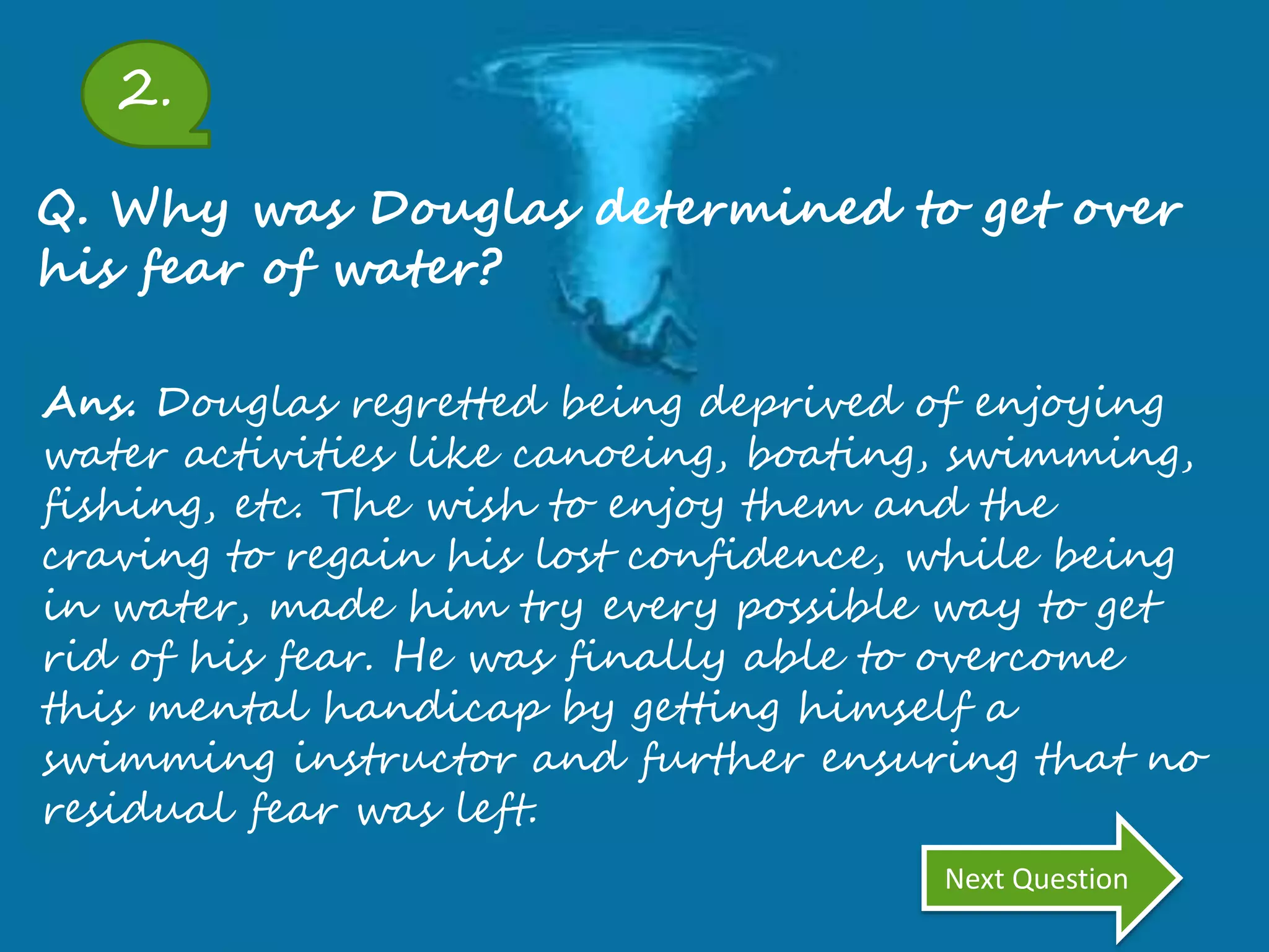 Chapter :-3 Deep Water - William Douglas | PPTX