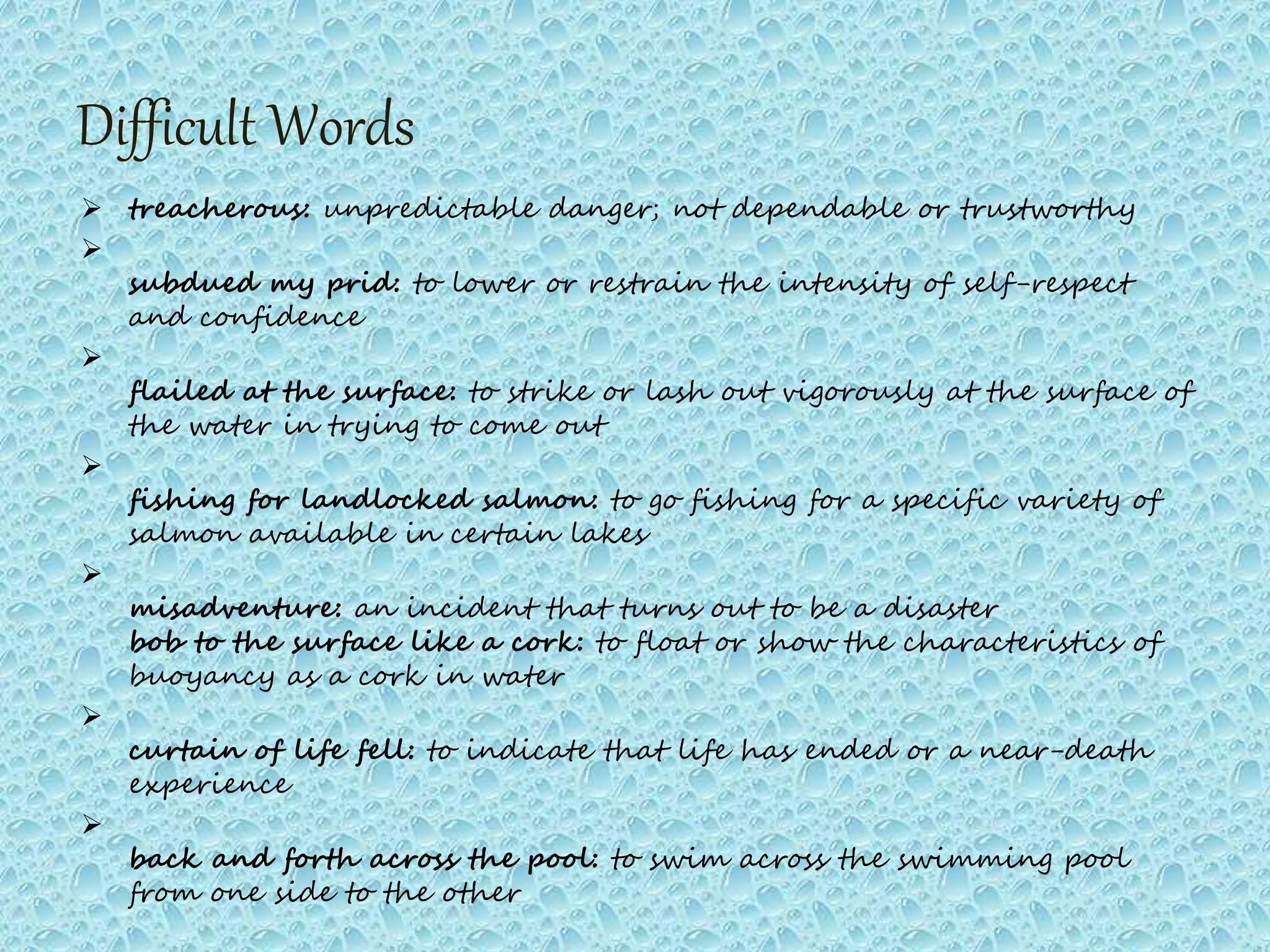 Chapter :-3 Deep Water - William Douglas | PPTX