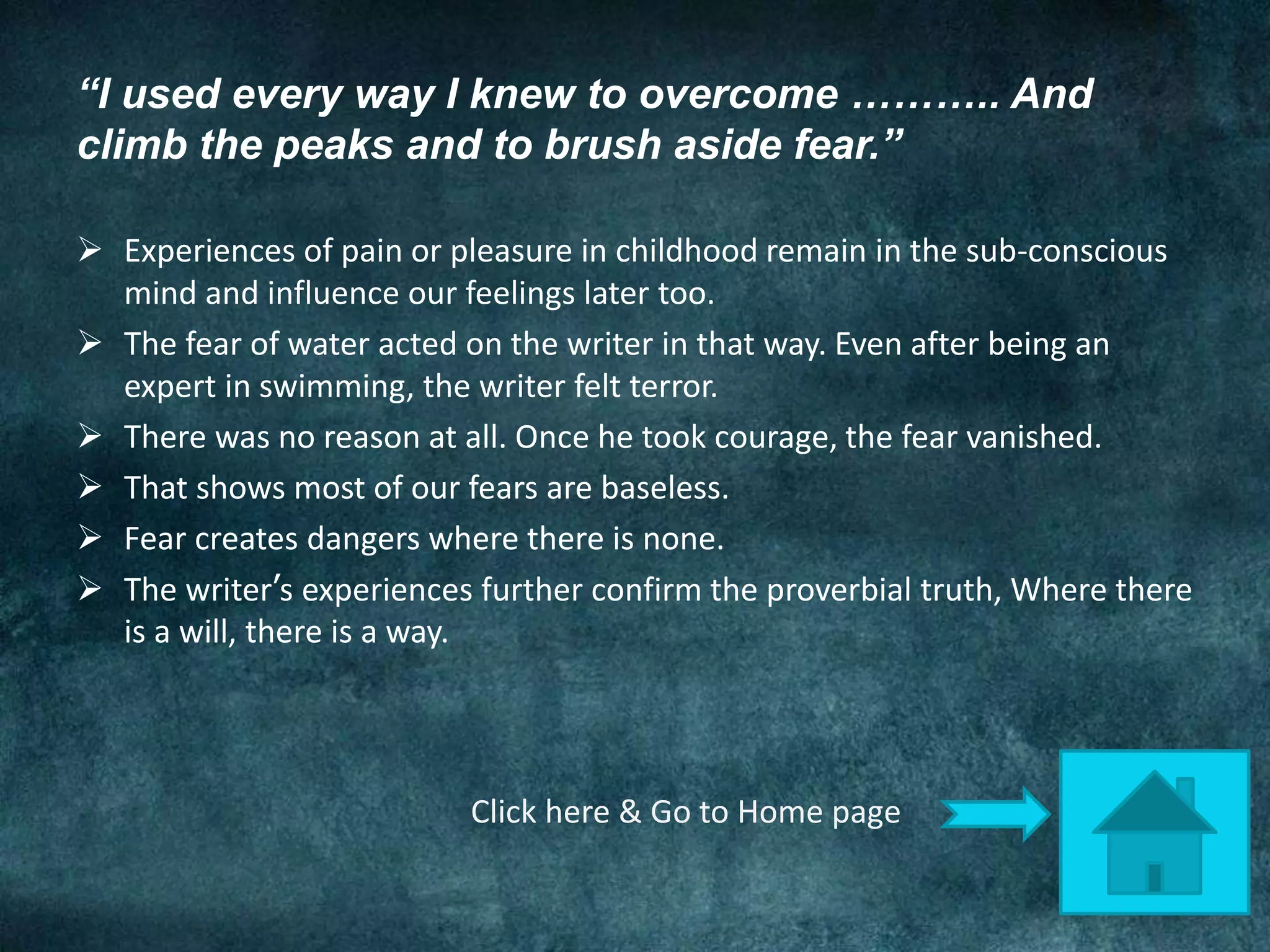 Chapter :-3 Deep Water - William Douglas | PPTX