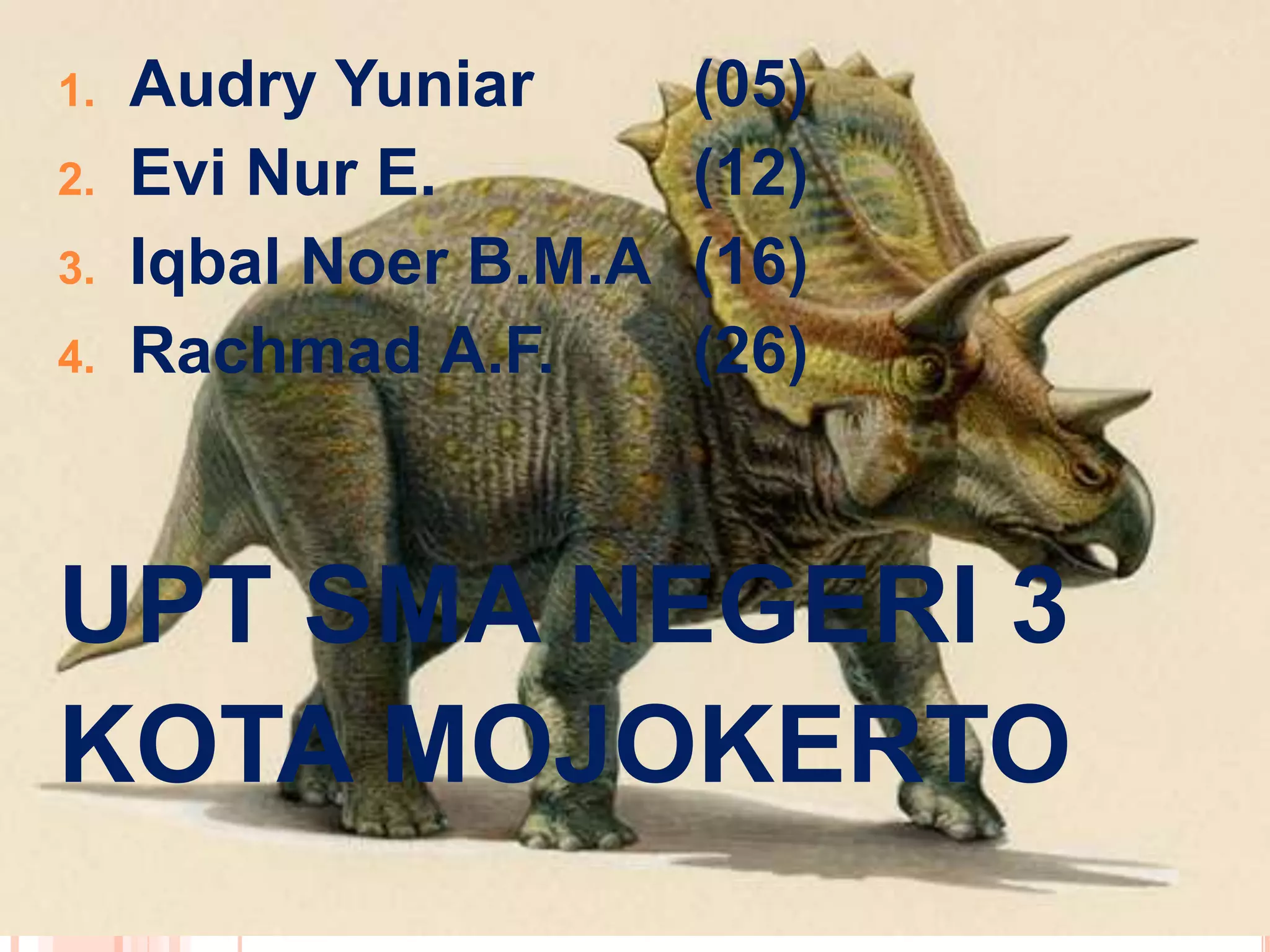 PPT ENGLISH DINOSAURS | PPTX