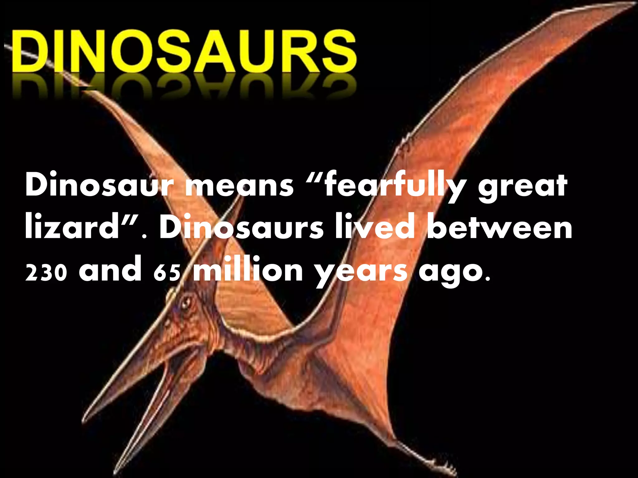 PPT ENGLISH DINOSAURS | PPT