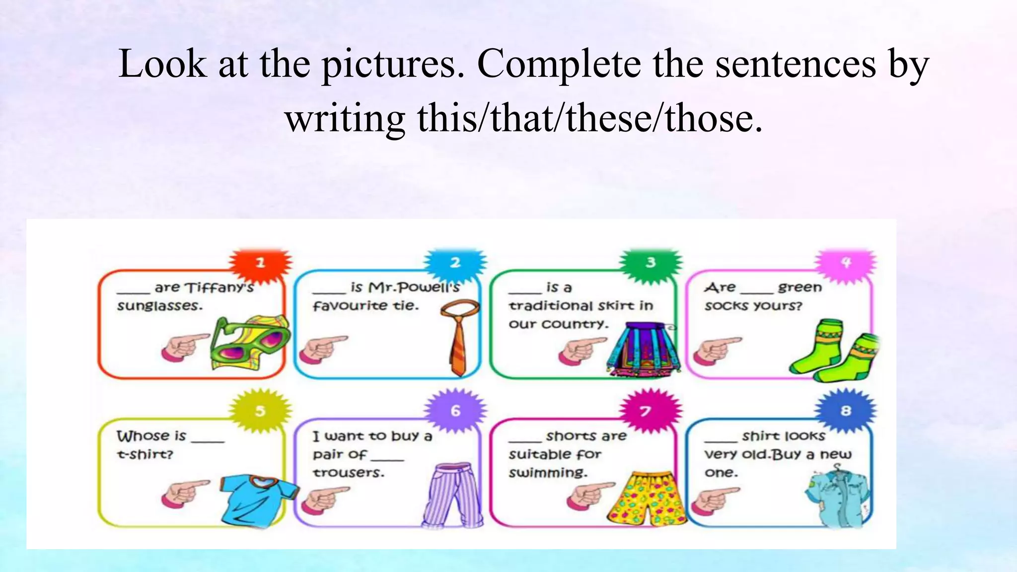 PPT Demonstrative Pronouns (These, this, that, those) | PPTX