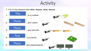 PPT Demonstrative Pronouns (These, this, that, those) | PPTX