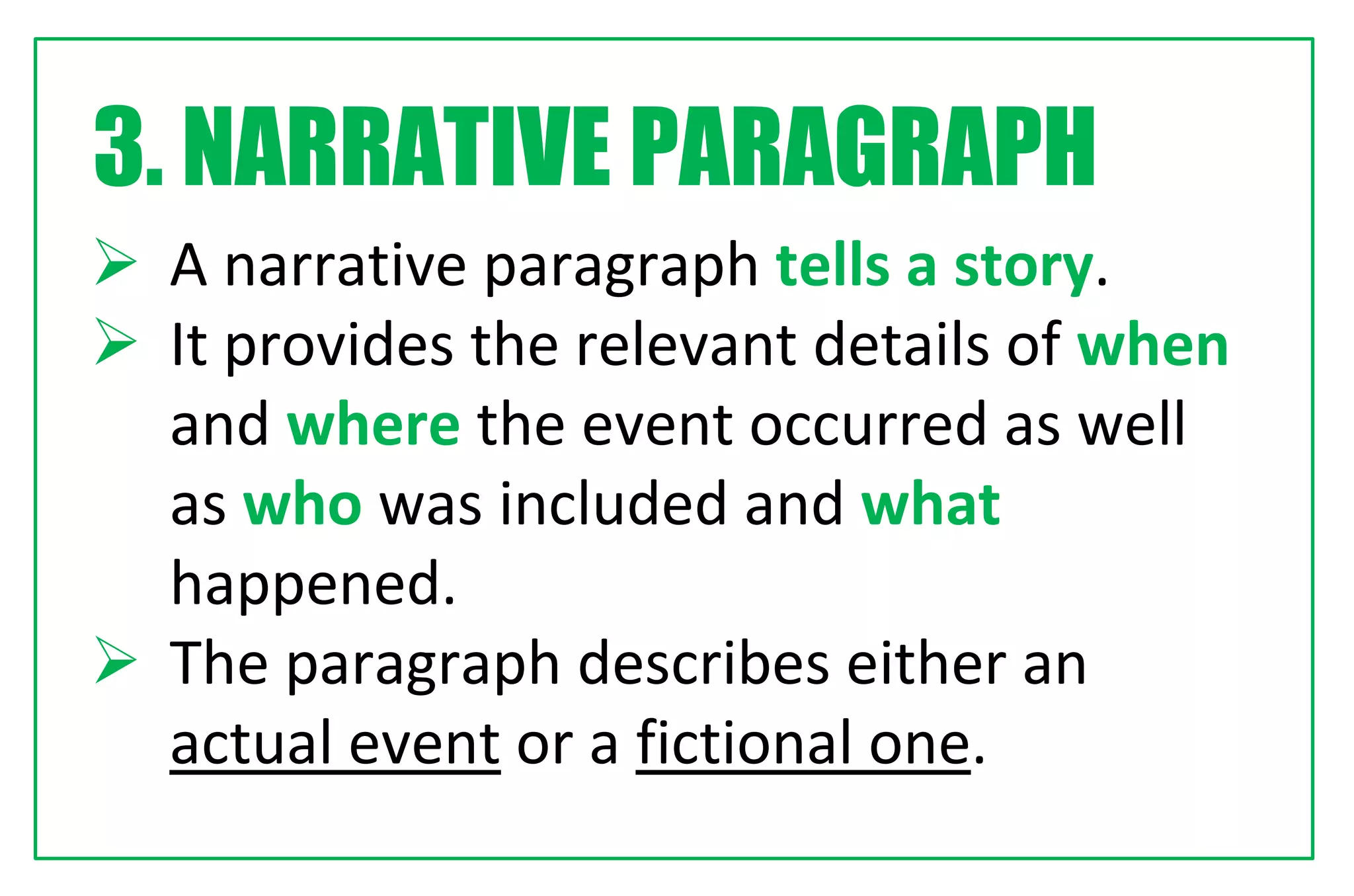 PPT_English 7_Q1_W6-1 (Features, Kinds, and Parts of a Paragraph).pptx