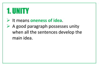 PPT_English 7_Q1_W6-1 (Features, Kinds, and Parts of a Paragraph).pptx
