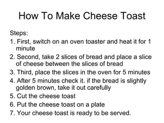 Procedural Text Passages