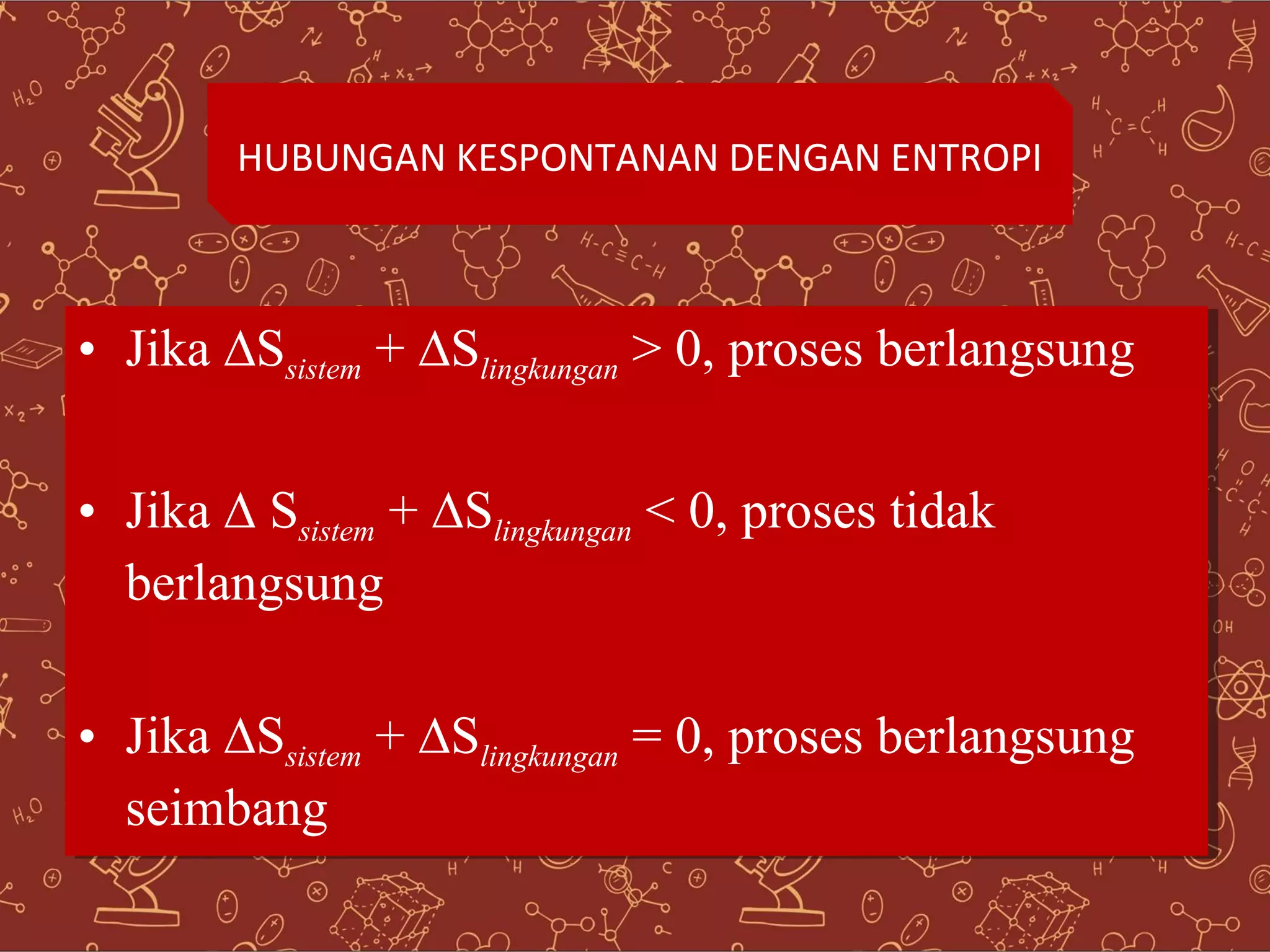Ppt entropi dan kespontanan | PPT