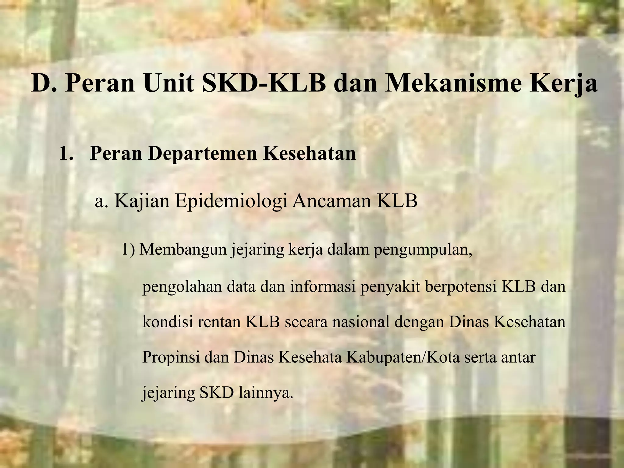Ppt epid skd klb 1 | PPTX