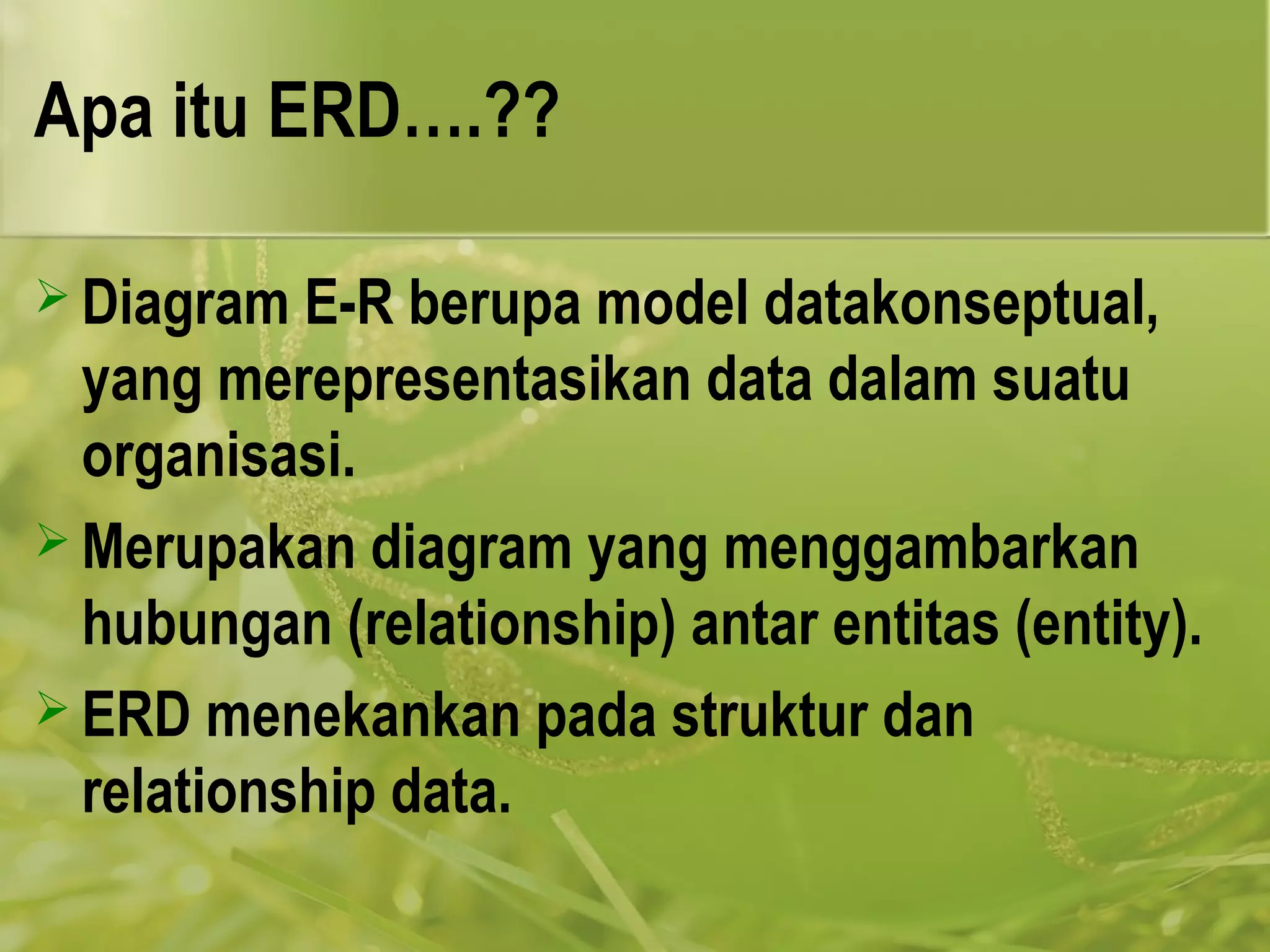 Pengertian ERD | PPT