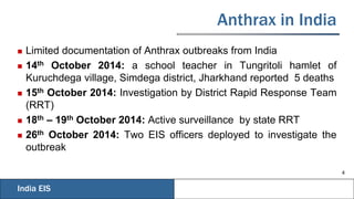 Cutaneous Anthrax in Jharkhand, India. | PPT