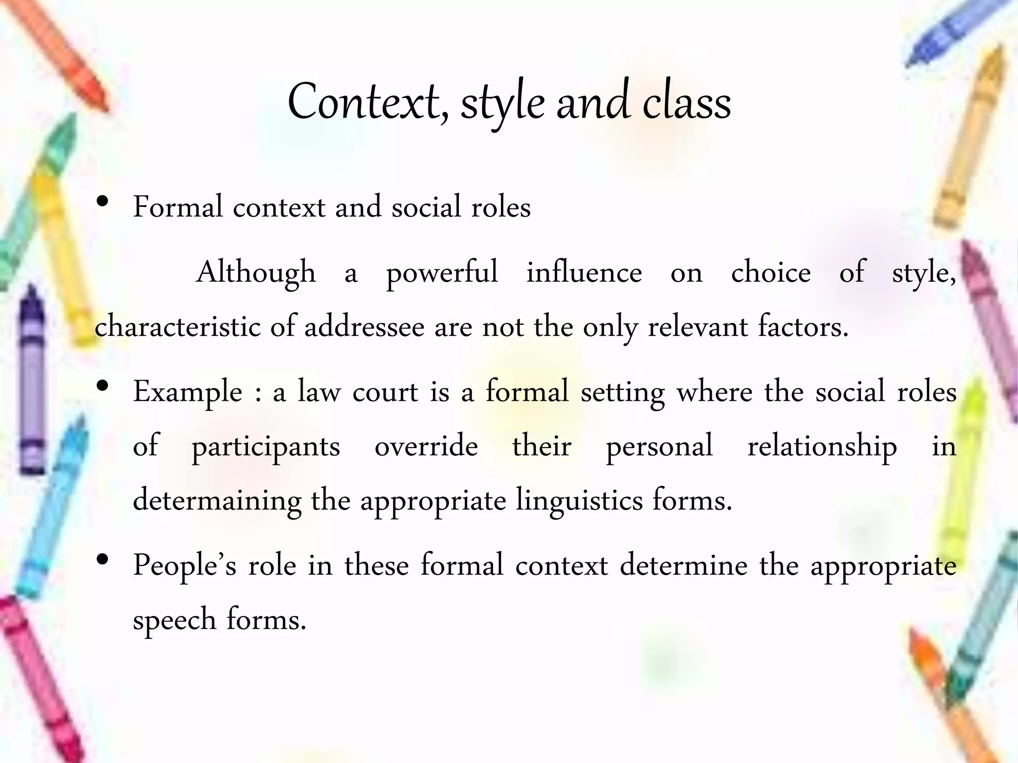 Providing a Language Context | PPT