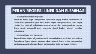 ppt estimasi dalam regresi linier sederhana | PPTX