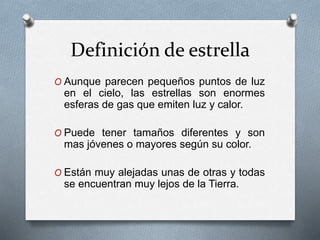 Las estrellas | PPTX