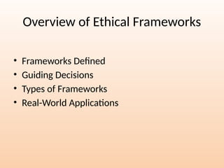 PPT Ethical Decision Making and Reflection -Discussion and Case ...