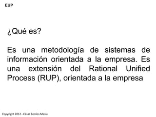 Enterprise Unified Process (EUP) | PPTX