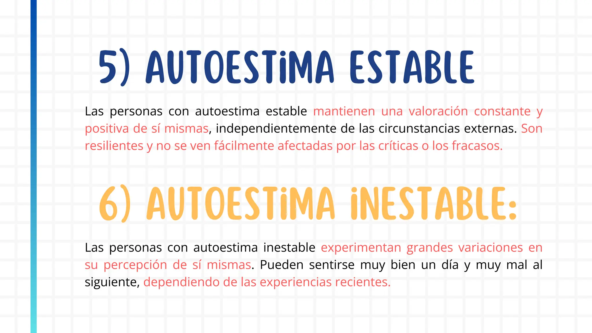 Tipos de autoestima y como podemos mejorar el autoestima | PPT