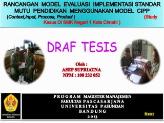 Ppt evaluasi dengan model cipp | PPTX