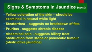 evaluation of jaundice | PPTX