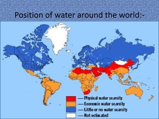 scarcity of water around the world | PPTX
