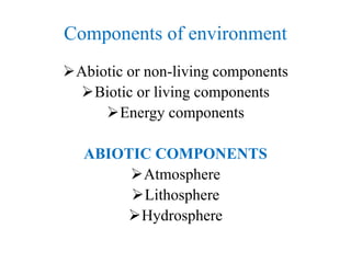 environment , ecosystem and biodiversity | PPTX