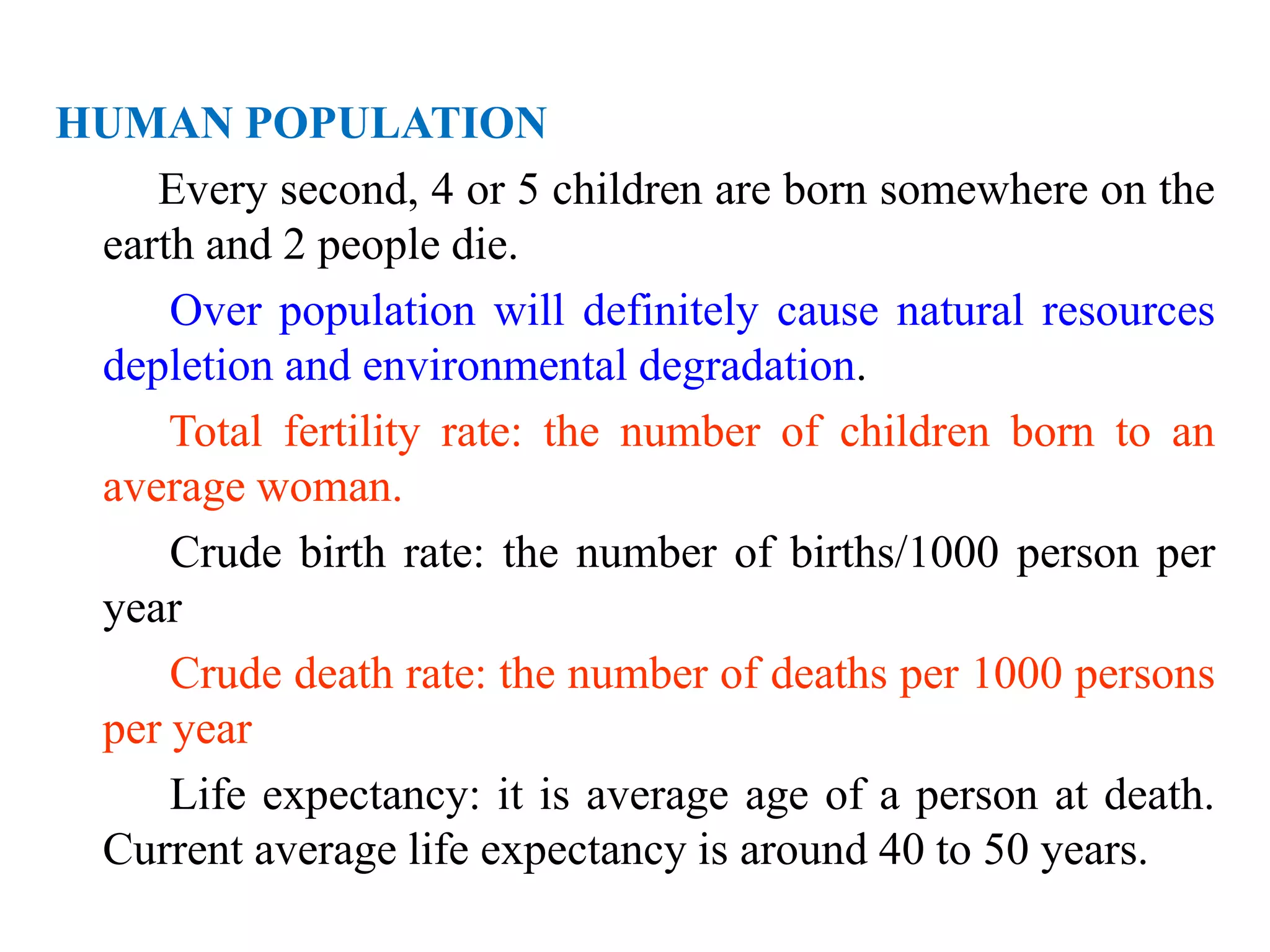 human population and the environment | PPTX