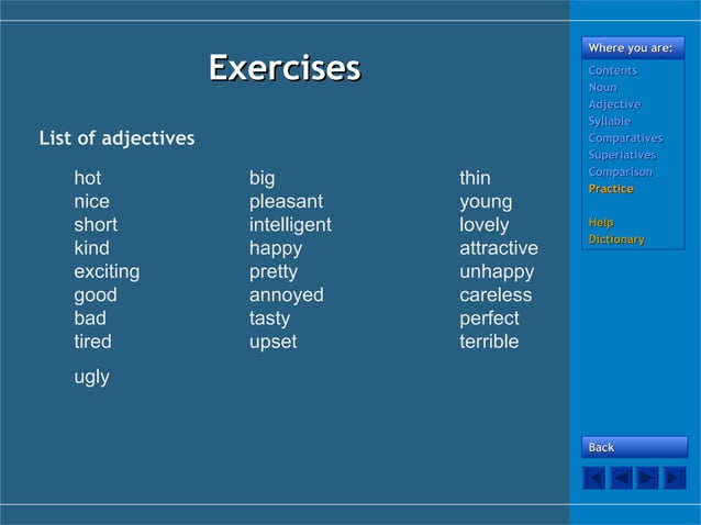 Ppt example adjectives | PPT