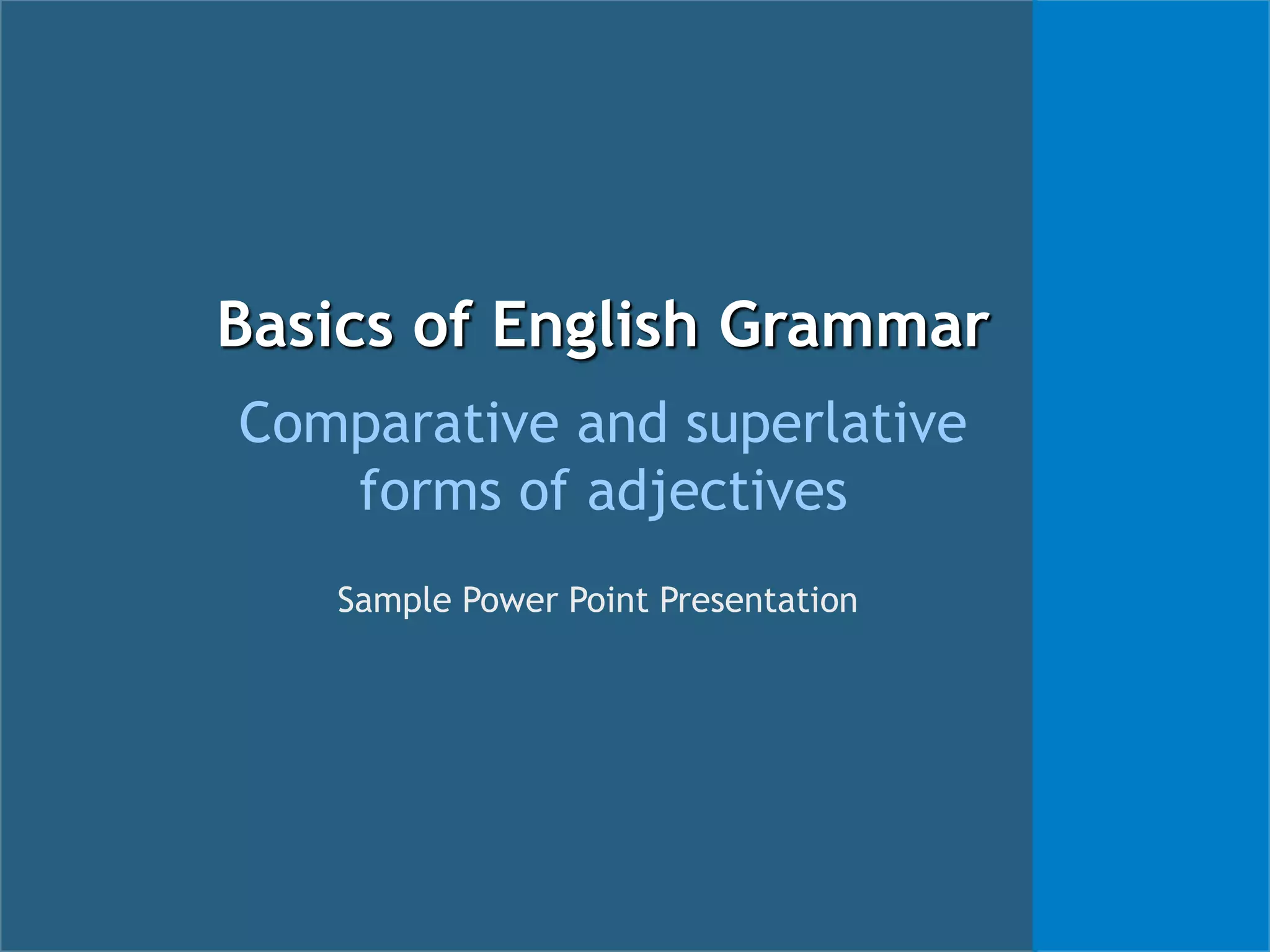 Ppt example adjectives | PPT