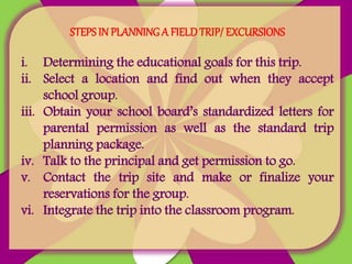 Excursion, Field trip Community awareness programme etc | PPT