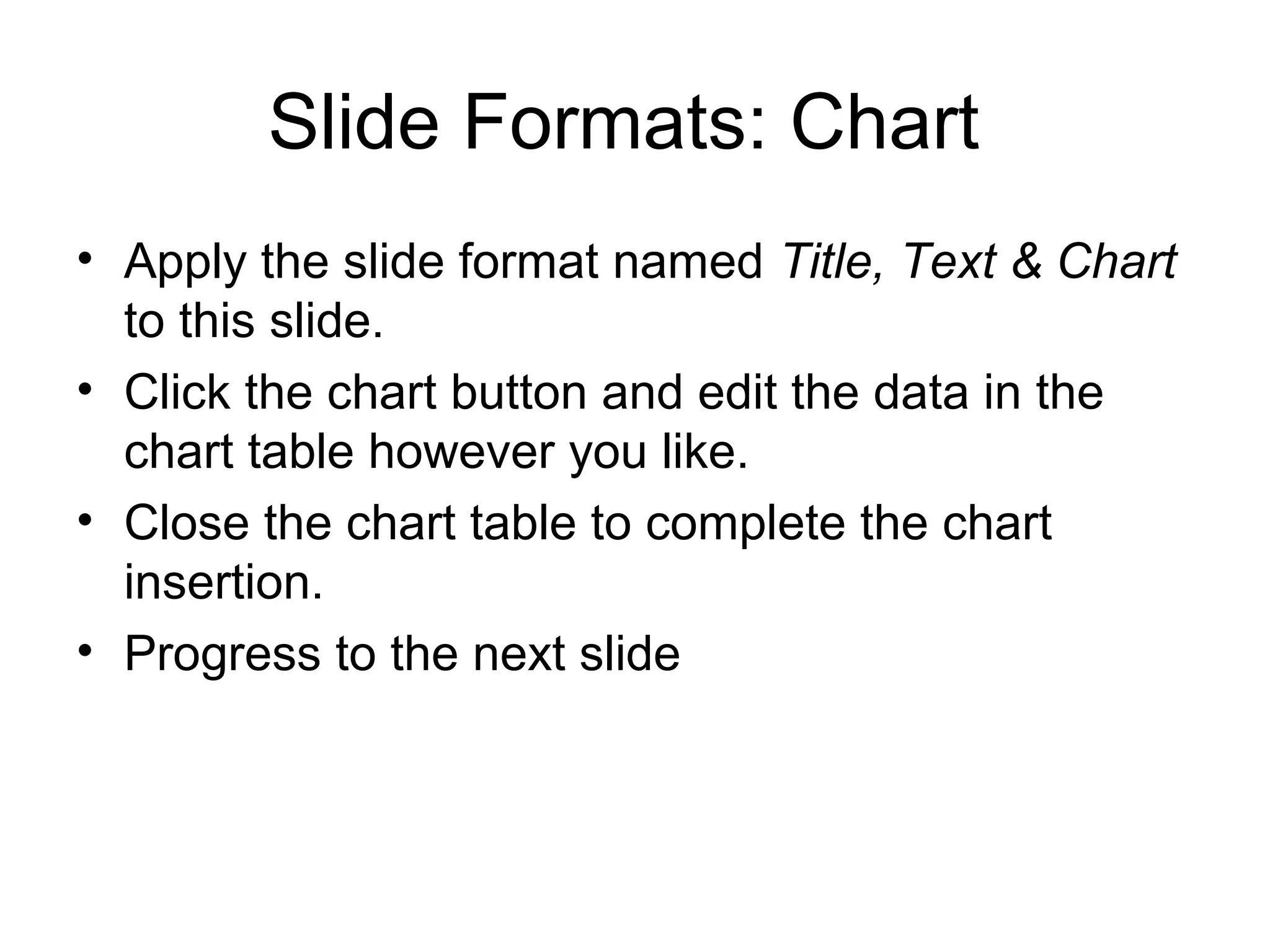 Powerpoint exercise | PPT