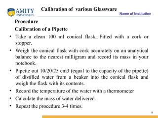 Ppt Exp No-2Calibratio n.ppt