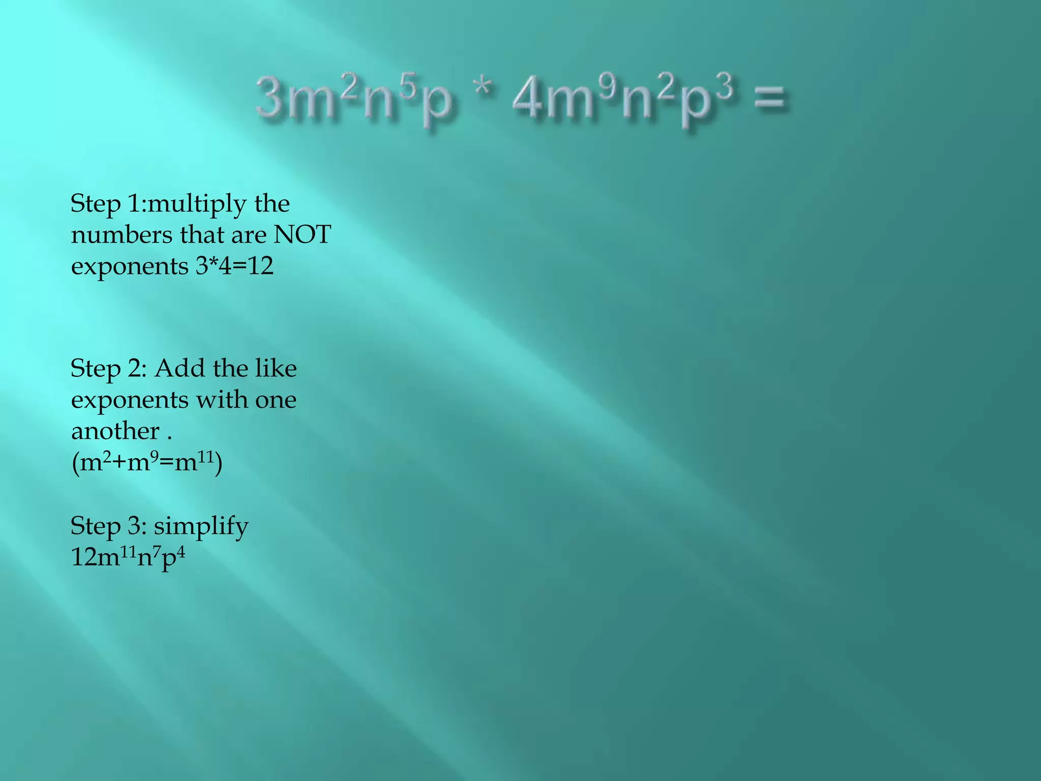 Ppt exponents | PPTX