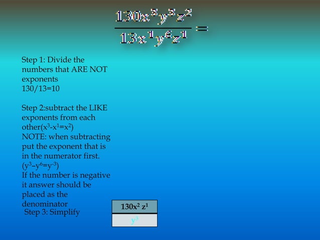 Ppt exponents | PPTX