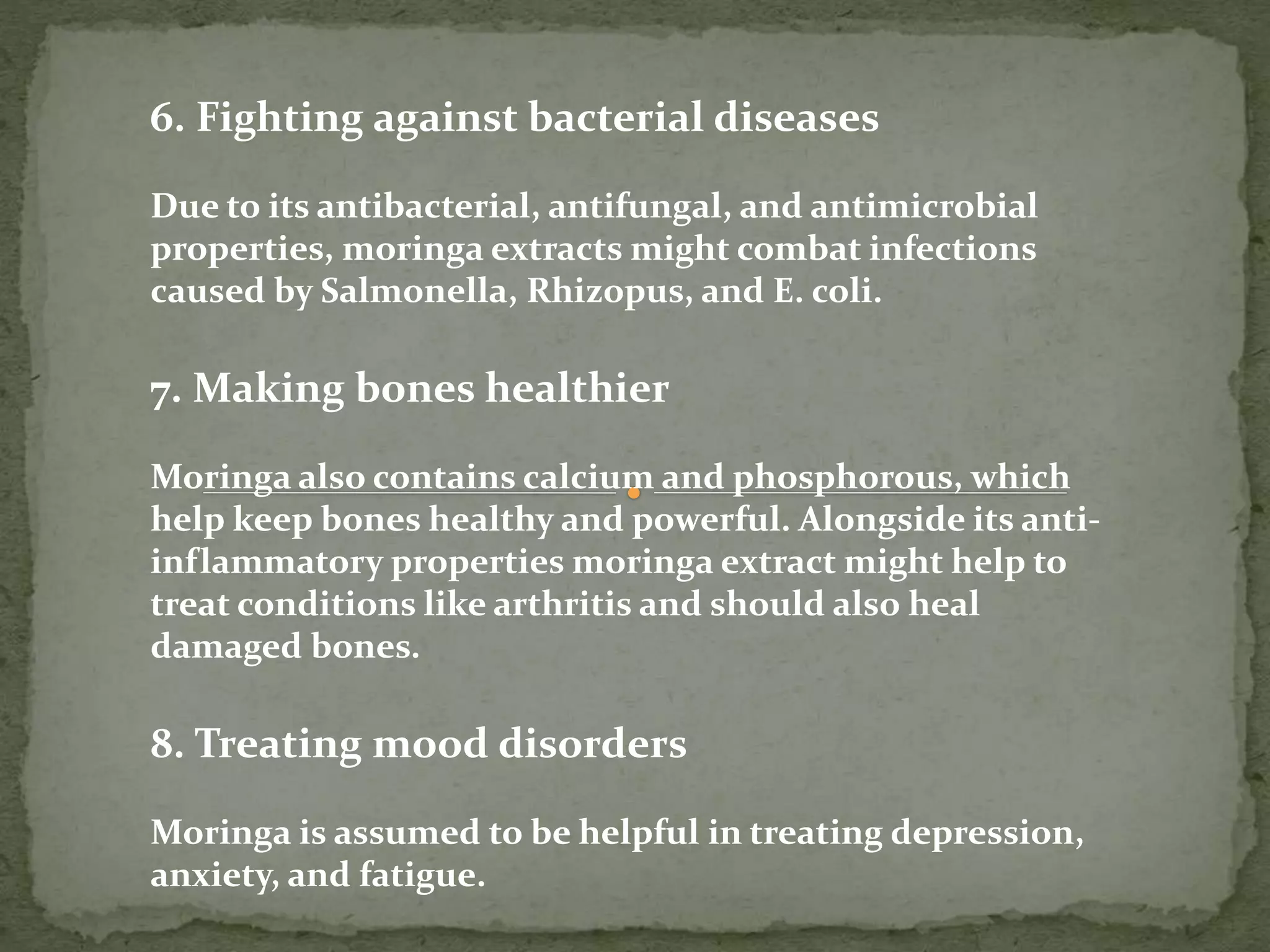 MORINGA AND ITS BENEFITS | PPTX