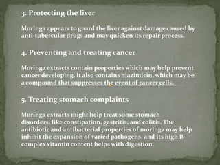 MORINGA AND ITS BENEFITS | PPTX