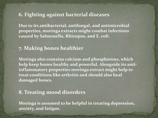 MORINGA AND ITS BENEFITS | PPTX