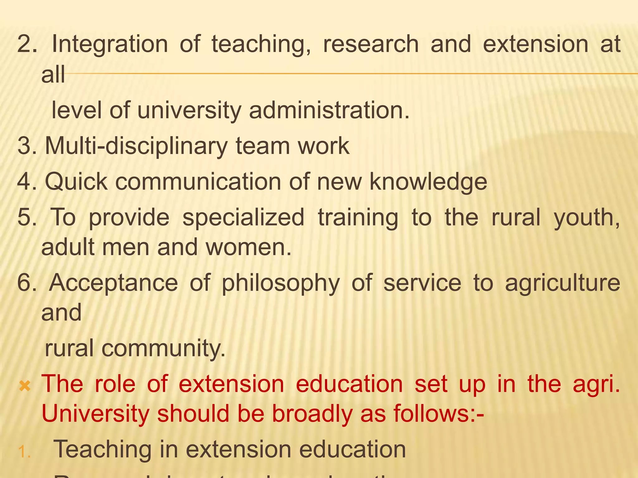 Agriculture Extension system | PPTX
