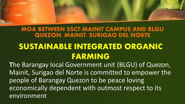 sustainable integrated organic farming proposal | PPTX | Agriculture ...