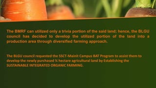 sustainable integrated organic farming proposal | PPTX