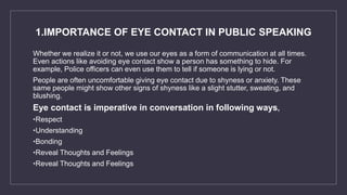 Ppt eye contact | PPTX