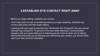 Ppt eye contact | PPTX