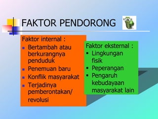 P pt faktor perubahan sosial 2 | PPT