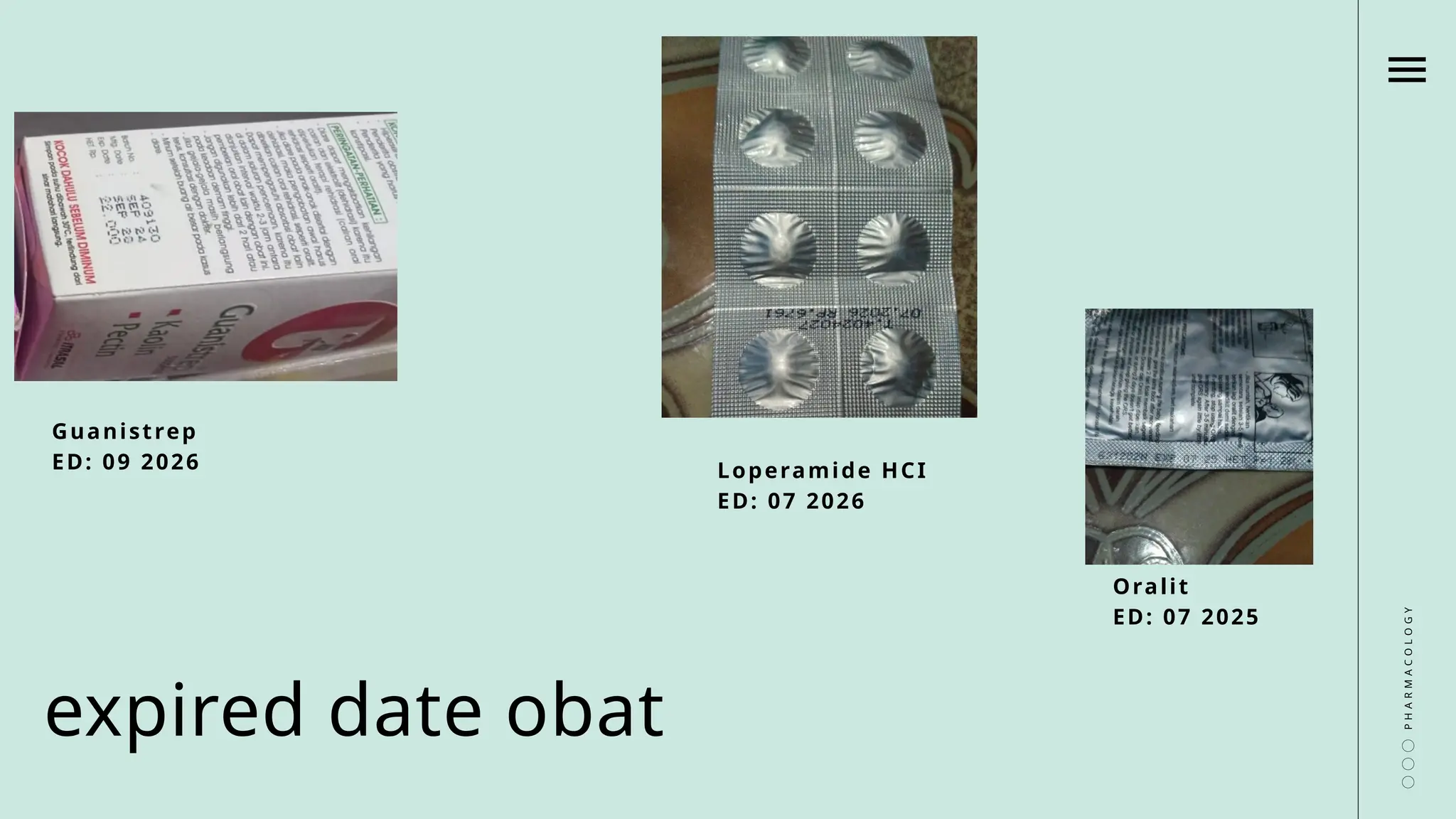 farmakologi jenis obat di rumah dan manfaatnya | PPTX
