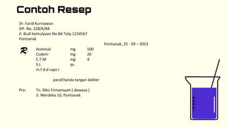 PPT FARMASETIKA RESEP DAN KELENGKAPANNYA.pptx