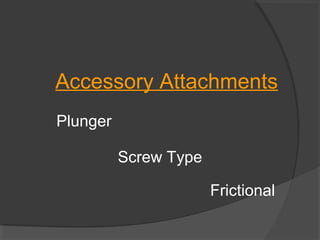 precision attachment in prosthodontics | PPT